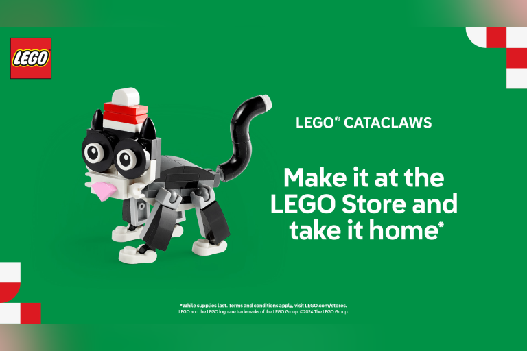 Build a LEGO® Cataclaws and take it home! - The Bellevue Collection