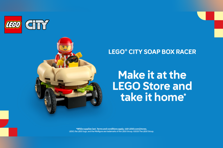 Build a LEGO® City Soap Box Racer and take it home with you! - The ...